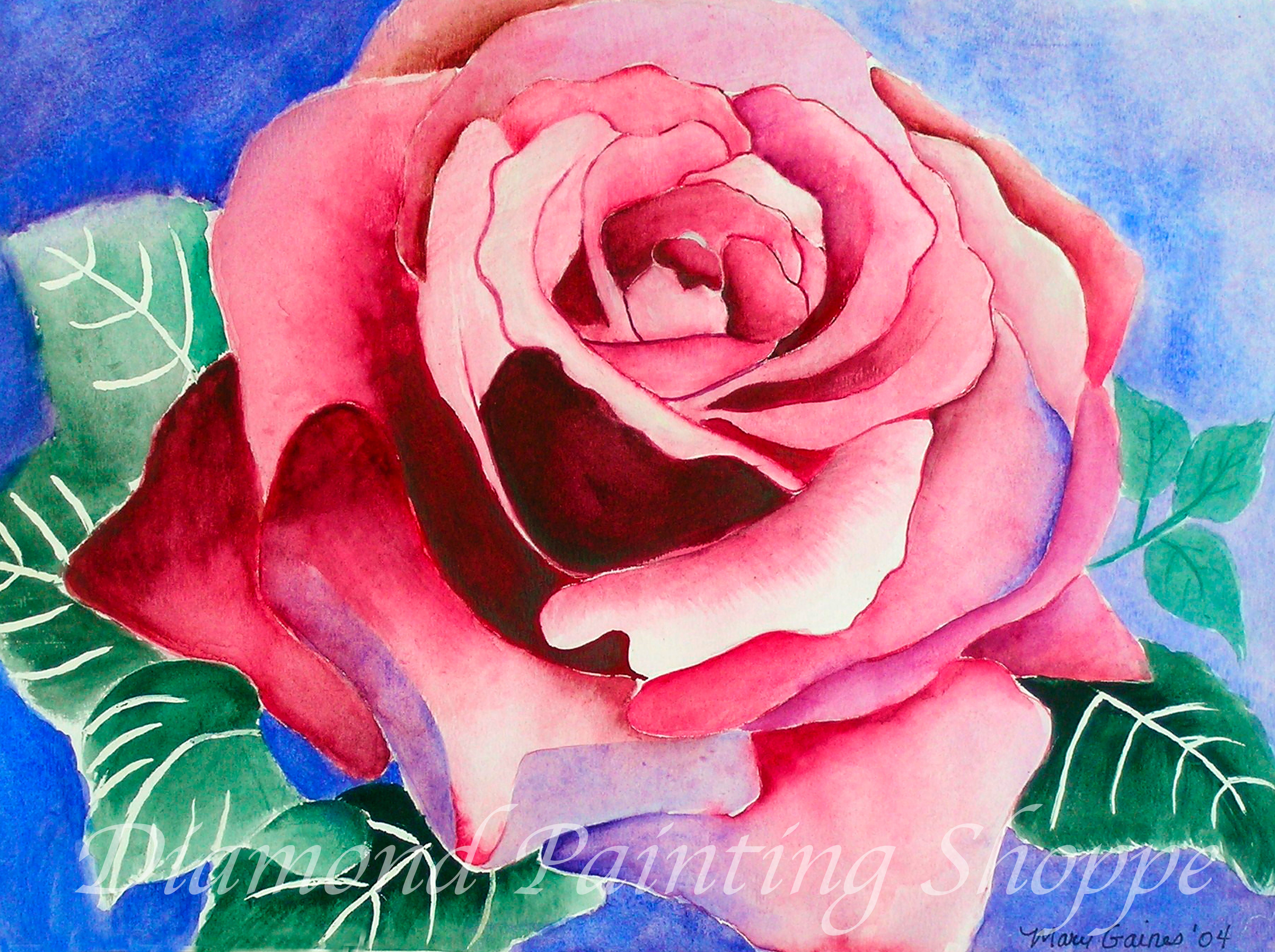 Ramblin Rose / By: Mary Gaines - Diamond Painting Shoppe